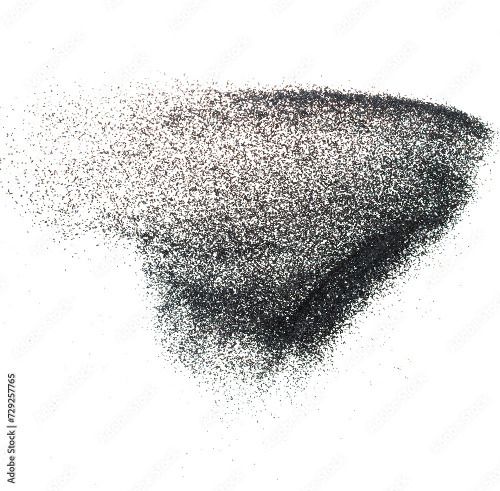 Silicon Carbide wind blow spin swirl around. Black Silicon Carbide ...