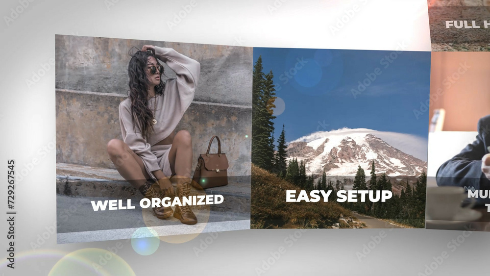 Flip Square Slideshow Stock Template | Adobe Stock