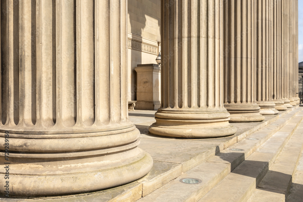 Impressive sandstone columns on St Georges Hall Liverpool Impressive ...