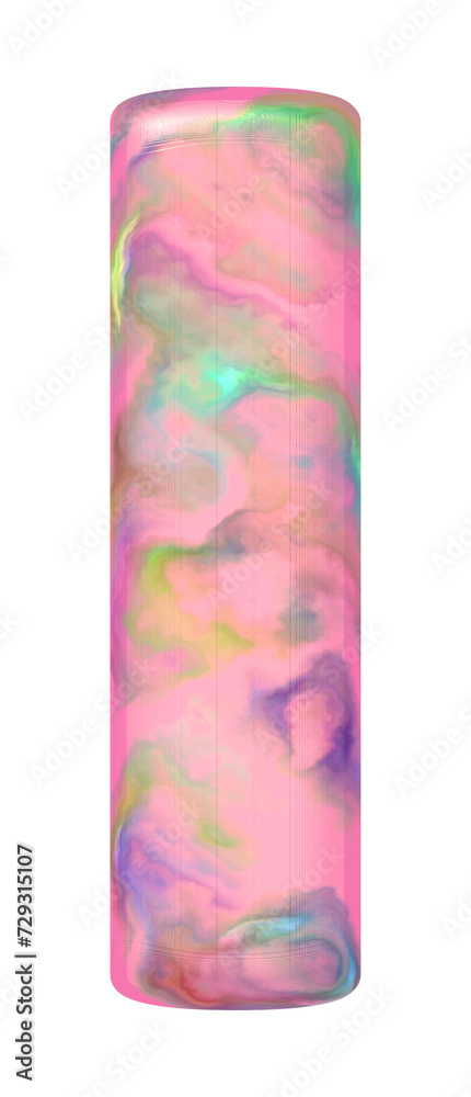 Letter I of the alphabet in pearl pink color on transparent png ...