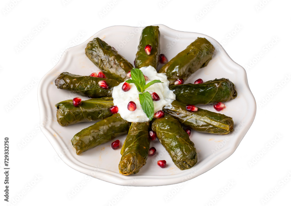 Pazi sarma. Traditional turkish dish made of chard leaves stuffed with ...