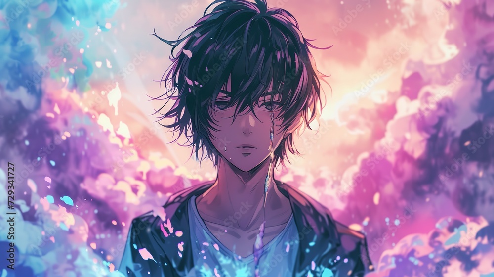 Anime Boy Enhance your creative projects with our vibrant Adobe Stock ...