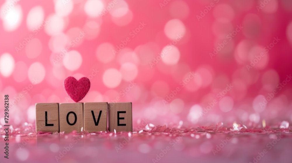 Scrabble game letters background with free space on pink abstract ...