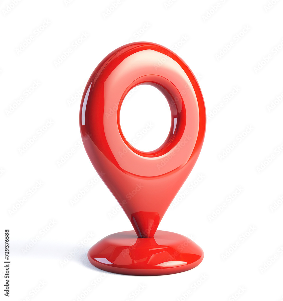 map pointer, Location symbols map pin GPS pointer markers illustration for destination. 3D icon ...