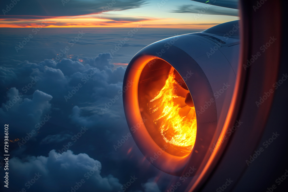 When plane engine was faulty, a fire caught fire during flightAI ...