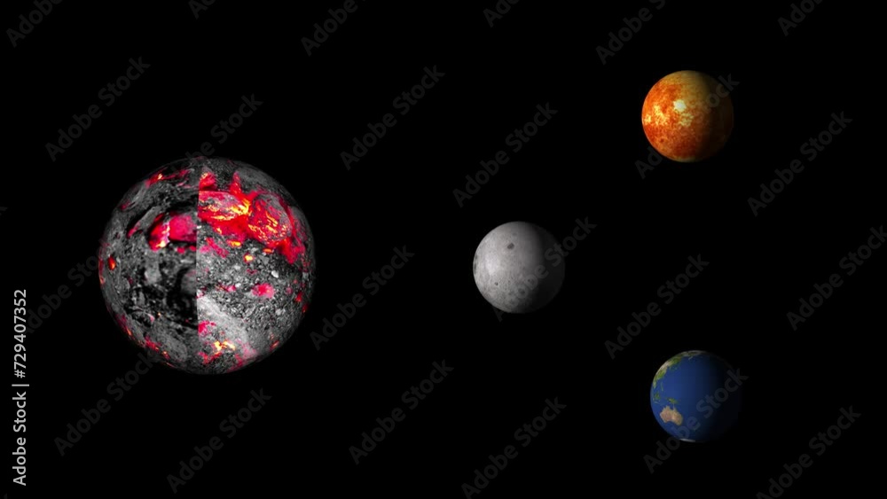 Solar system render, Planet rotation trajectories, Solar system planets ...
