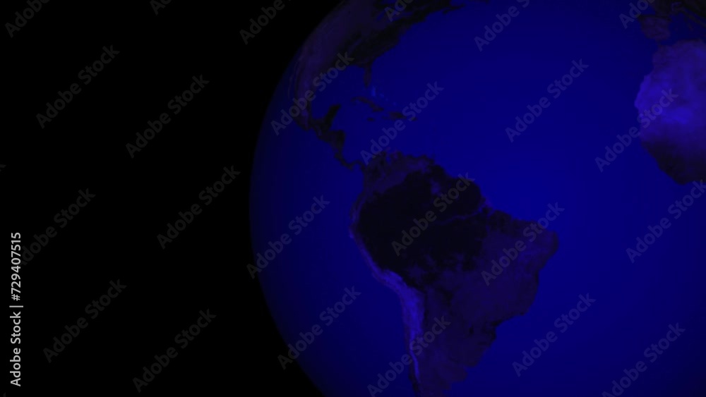 Vidéo Stock Seamless loop footage of planet earth whole round orbital ...