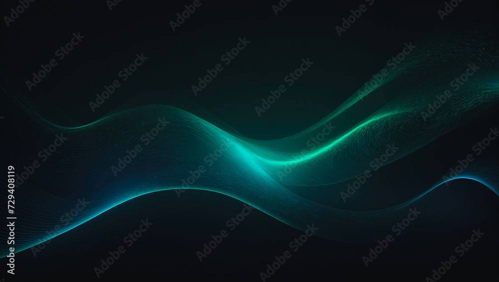 Dark green blue glowing gradient background noise texture webpage ...