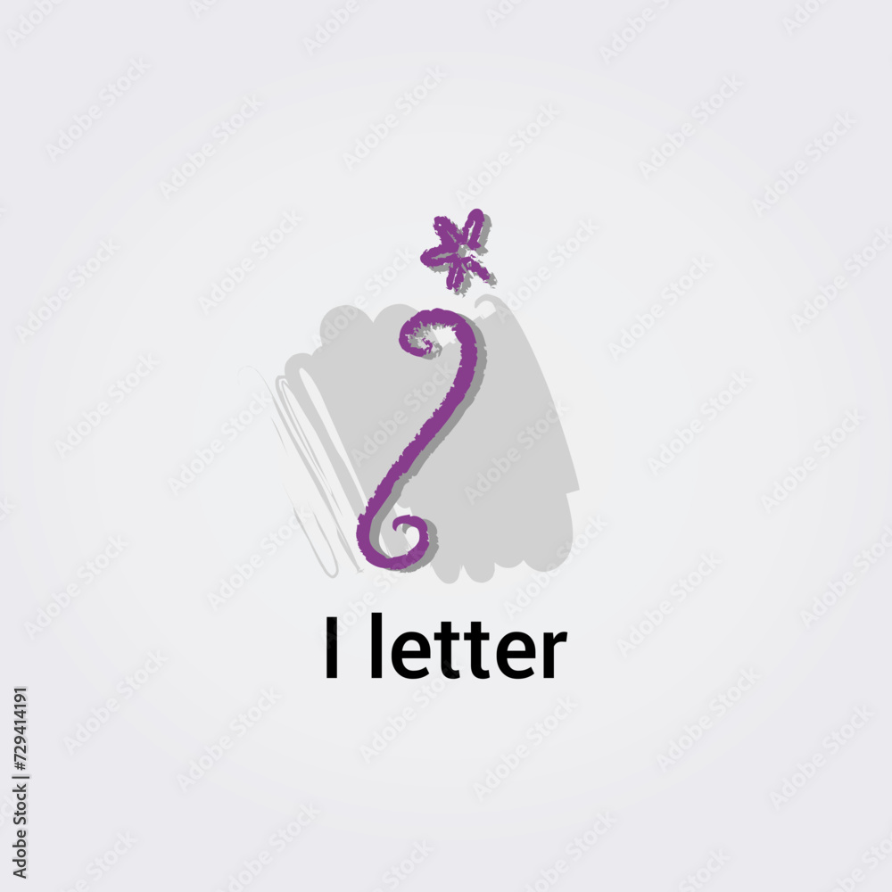 Icone Lettre I pour Design Logos, Symbole, Illustration Pictogramme ...