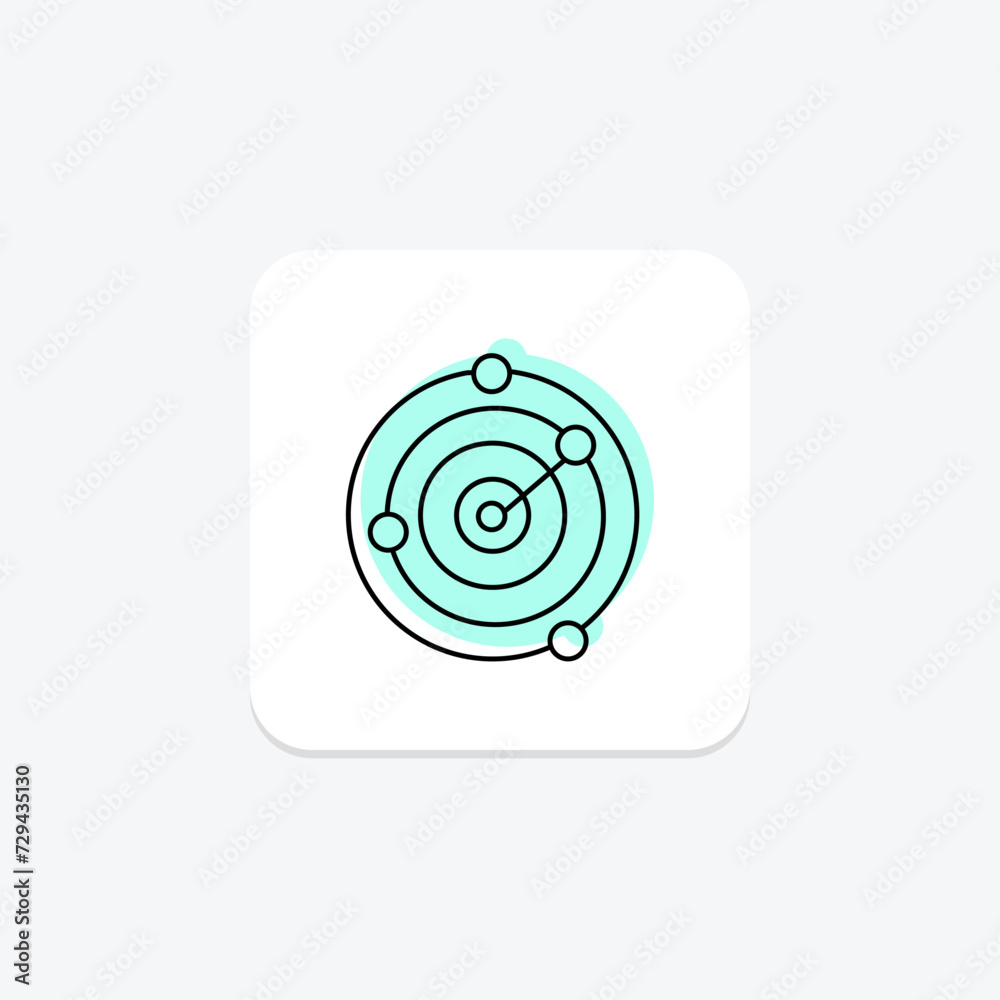 Weather Radar icon, radar, weather, icon, detection color shadow ...