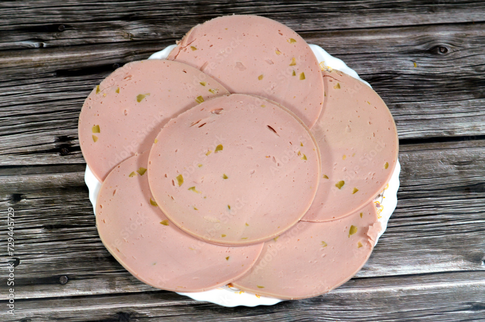 Lunch meats, cold cuts, luncheon cooked sliced cold delicatessens deli ...