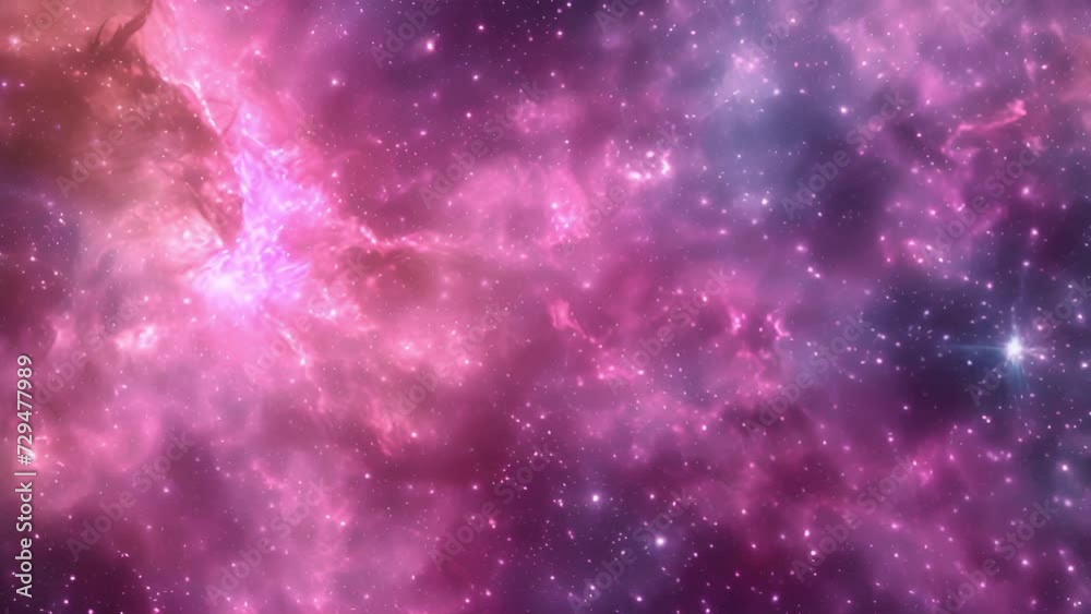 Vidéo Stock 4k Cosmos effect. Seamless loop galaxy exploration through ...