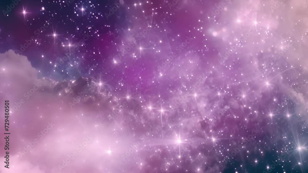 4k Cosmos effect. Seamless loop galaxy exploration through outer space ...