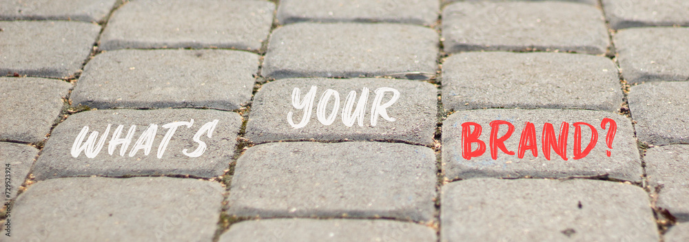 Branding what is your brand symbol. Concept words What is your brand on ...