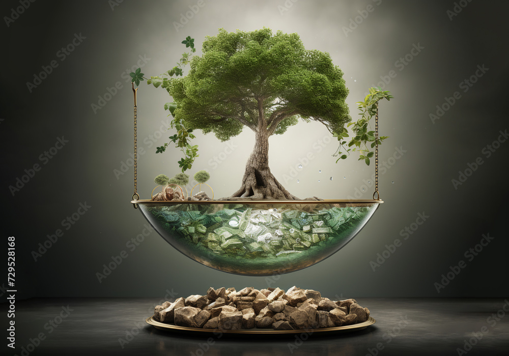 ESG concept of environmental, social and governance. Global sustainable ...