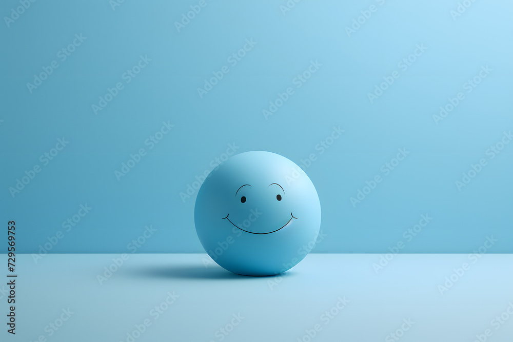 A serene light blue background conveying the 'Blue Monday' sentiment ...