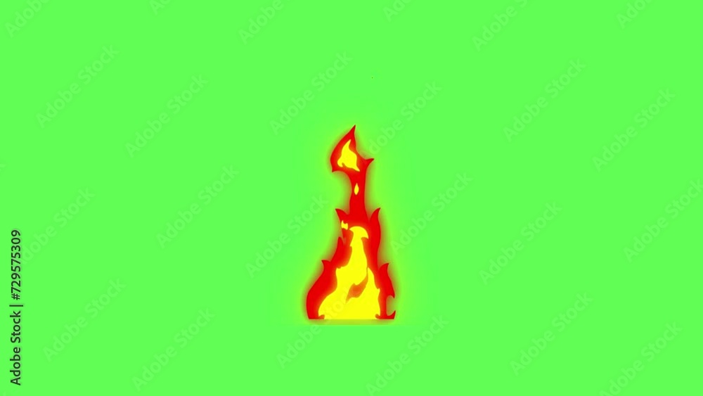 Fire Animated Emoji. Alpha channel, transparent background. 4K ...