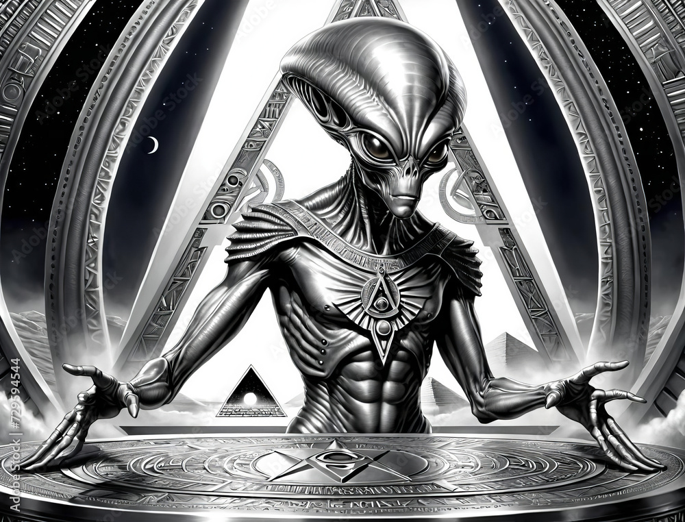 Extraterrestrial Illuminati Intrigue - Over-the-top fantasy art ...