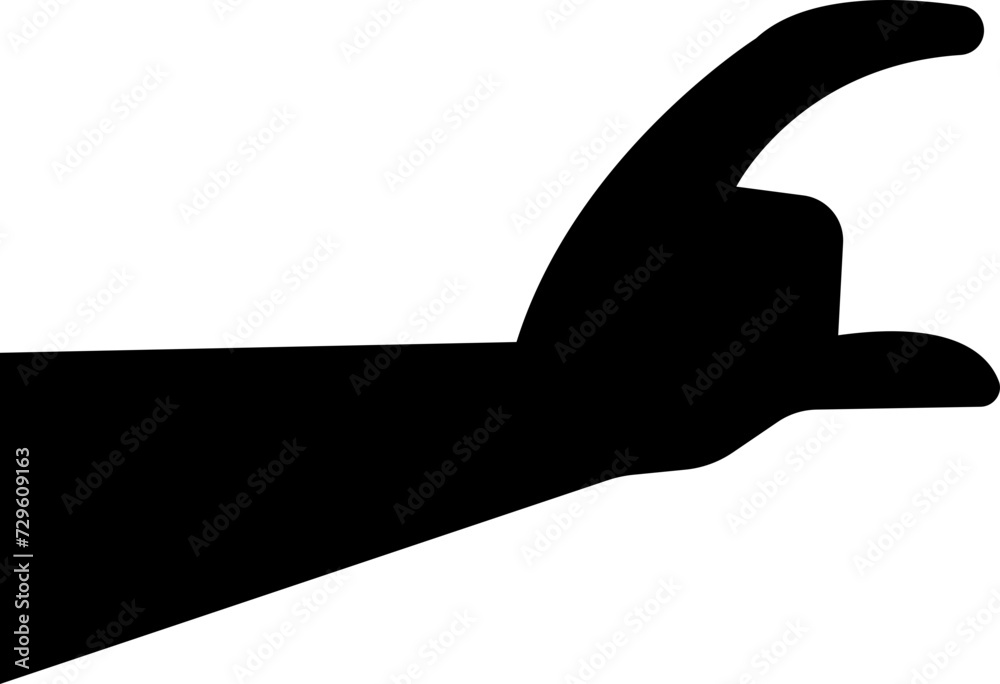 Hand gestures flat icon. Included, fingers interaction, pinky swear ...