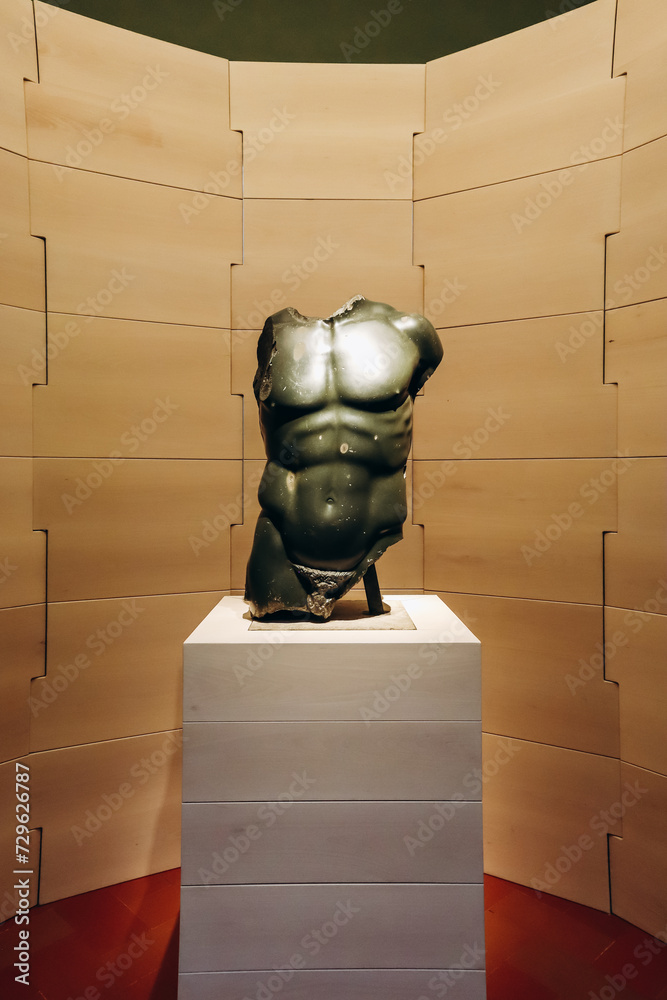 Florence, Italy - 29 December, 2023: Doryphoros torso, Early 1st ...