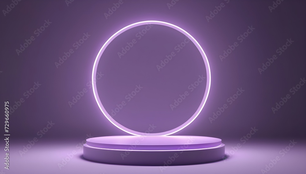 product display presentation. Futuristic scene. light indirect stage ...