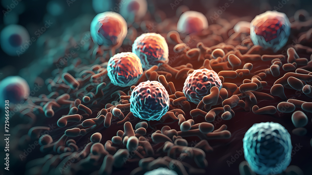 Macroscopic observation of organisms bacteria and cells and viruses ...
