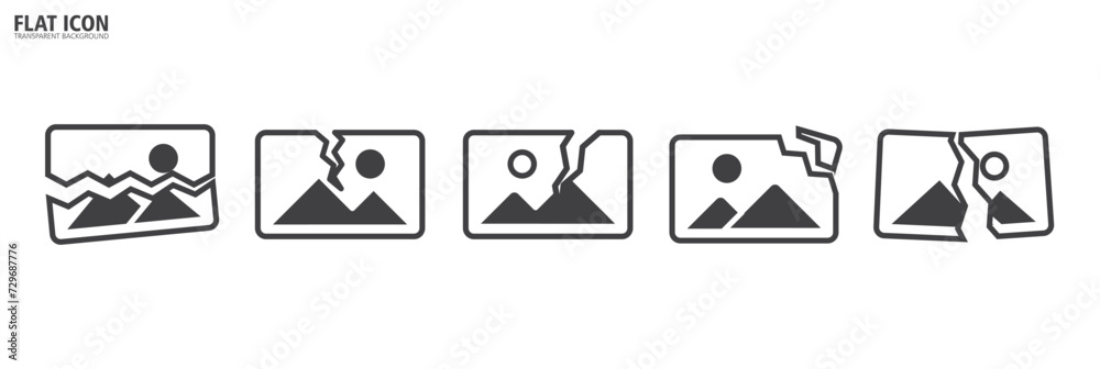 Corrupted file image icon. Simple Broken File icon. Damage document ... Corrupted file image icon. Simple Broken File icon. Damage document ...