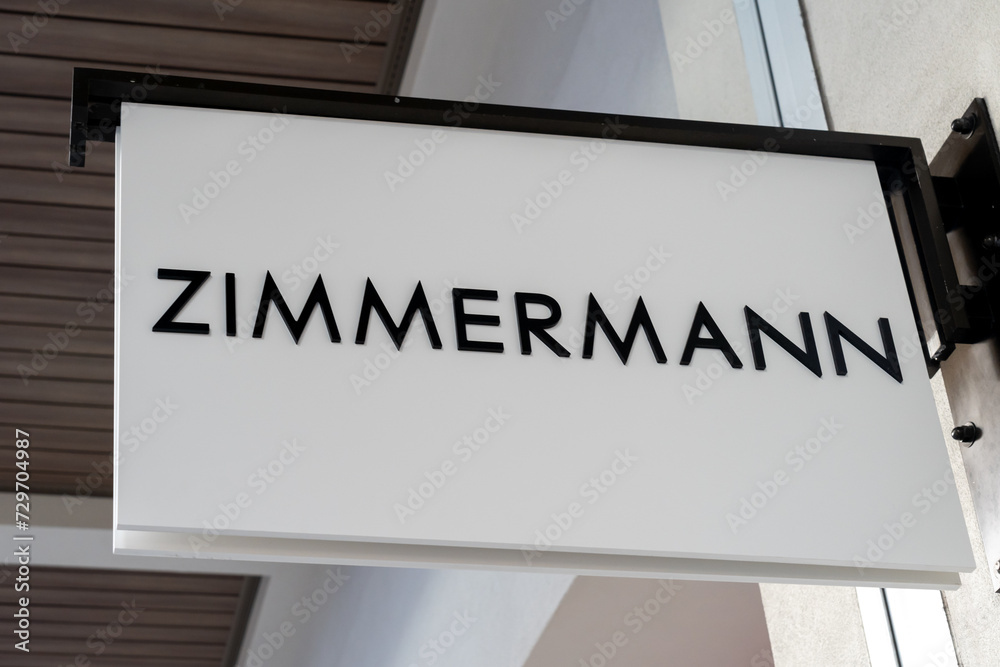 Honolulu, HI, USA - January 14, 2024: Close-up of Zimmermann hanging ...