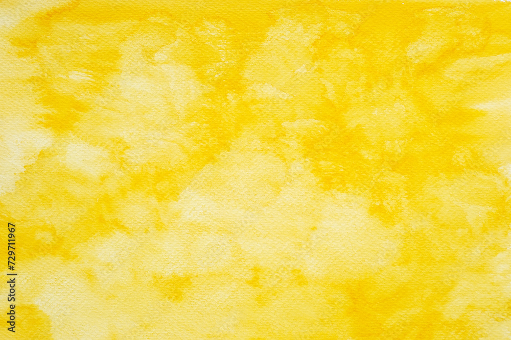 Watercolor background, art abstract surface yellow watercolor painting ...