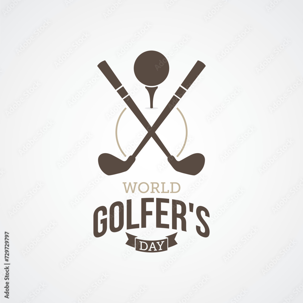 World Golfers Day Vector Illustration. Suitable for greeting card ...