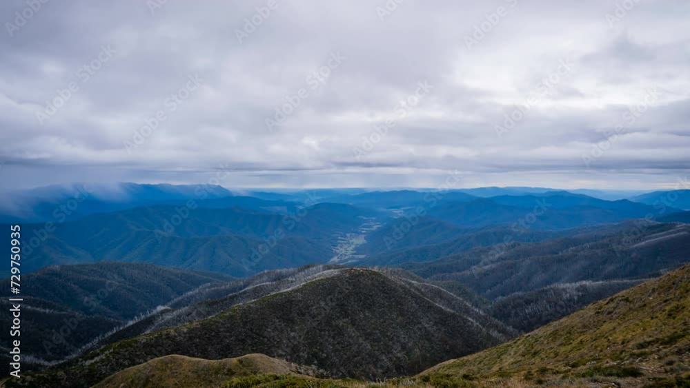 Mount Feathertop timelapse view Melbourne Australia second-highest ...