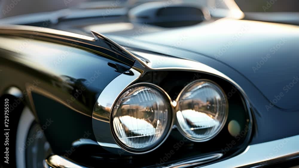 Vidéo Stock A closer look at the dynamic shape and vintage finish of a ...