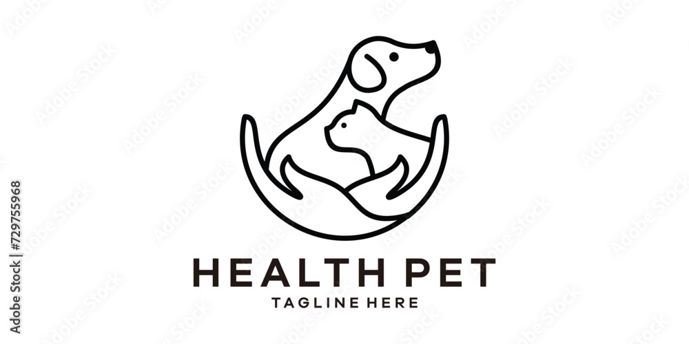 logo design health pet,care pet,logo design template symbol idea. Stock ...