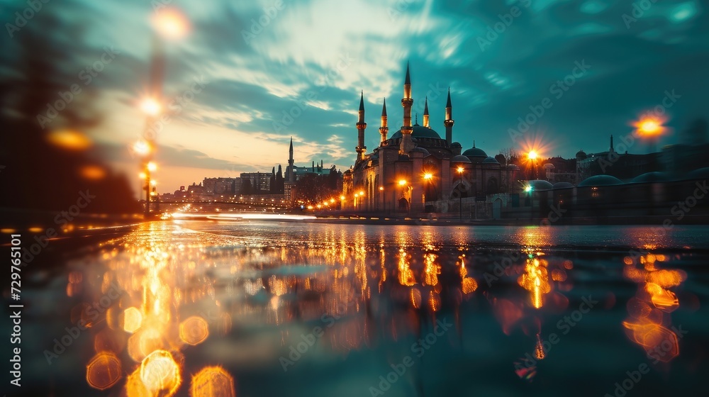 Islamic Cultural Heritage: Majestic Domes and Serene Reflections at the ...