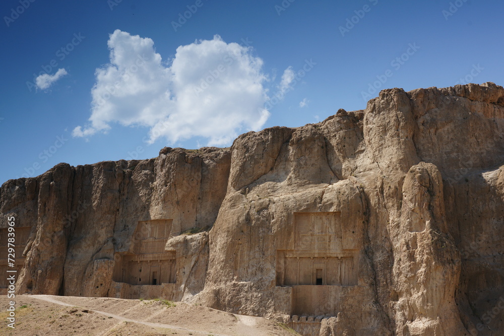 Naqsh-e Rostam is an ancient necropolis located about 12 km northwest ...