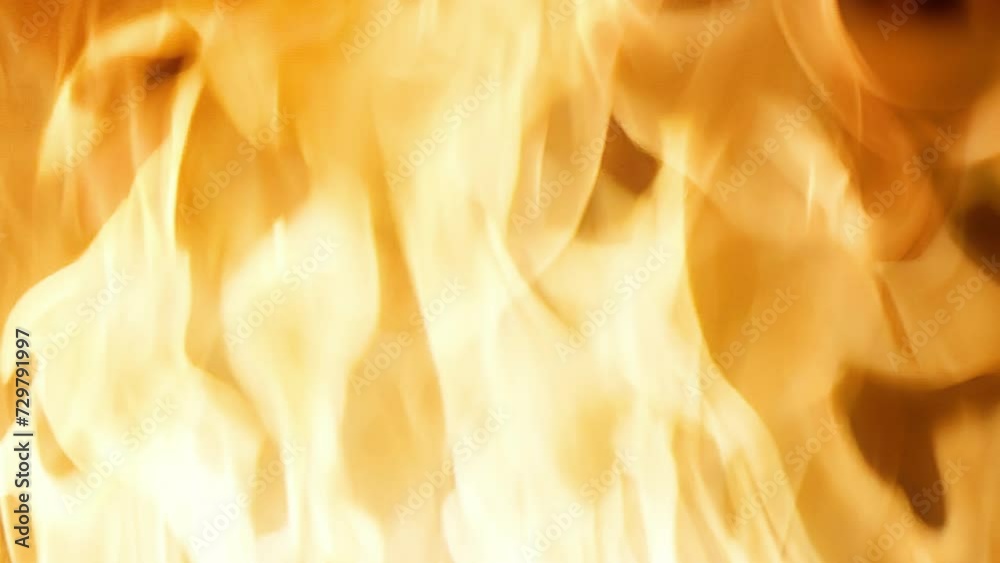 Vidéo Stock A 4K slow-motion closeup fire VFX insert element. It has a ...