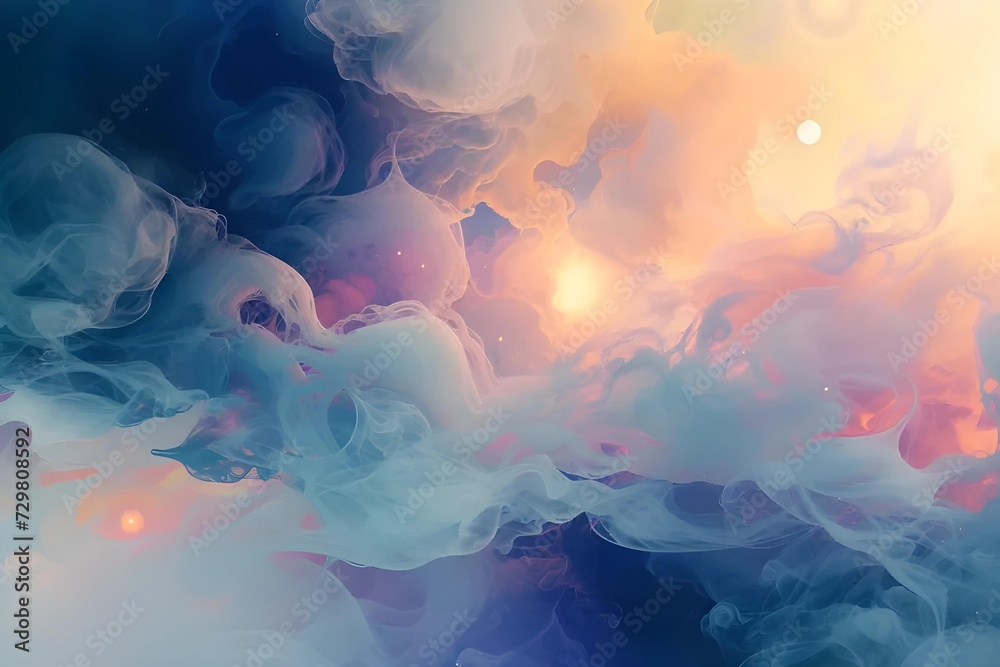 Surreal abstract interpretation of a dreamscape, blending ethereal ...