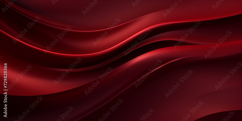 Free Glowing Cool Red Wave Background Illustration, Red With A Stylish ...