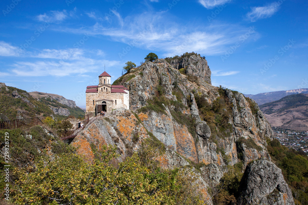 Shaonin temple on the southeastern spur of Mount Shoana. View from the ...