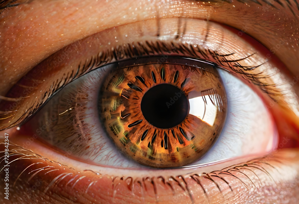 Brown Eyes Close Up Eye Color Portrait Beauty Human Eye Facial