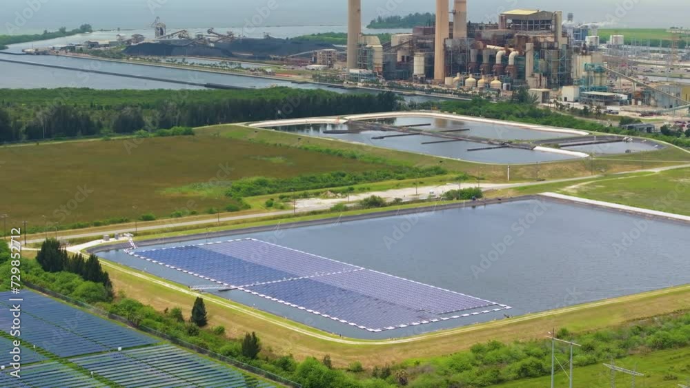 Solar photovoltaic panels at Big Bend Power Station in Apollo Beach ...
