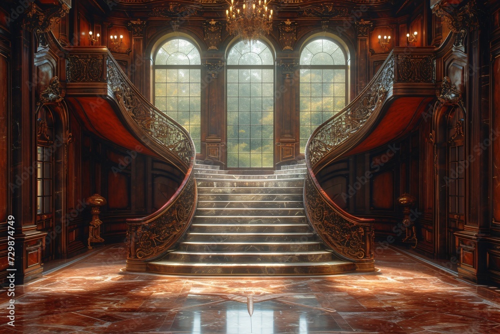 Staircase of the Month A Grand Staircase with a Modern Twist Generative ...