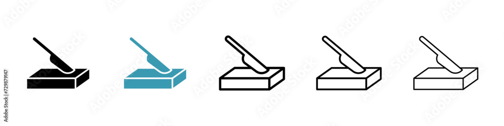 Spreadable Butter Vector Icon Set. Creamy Butter Vector Symbol for UI ...