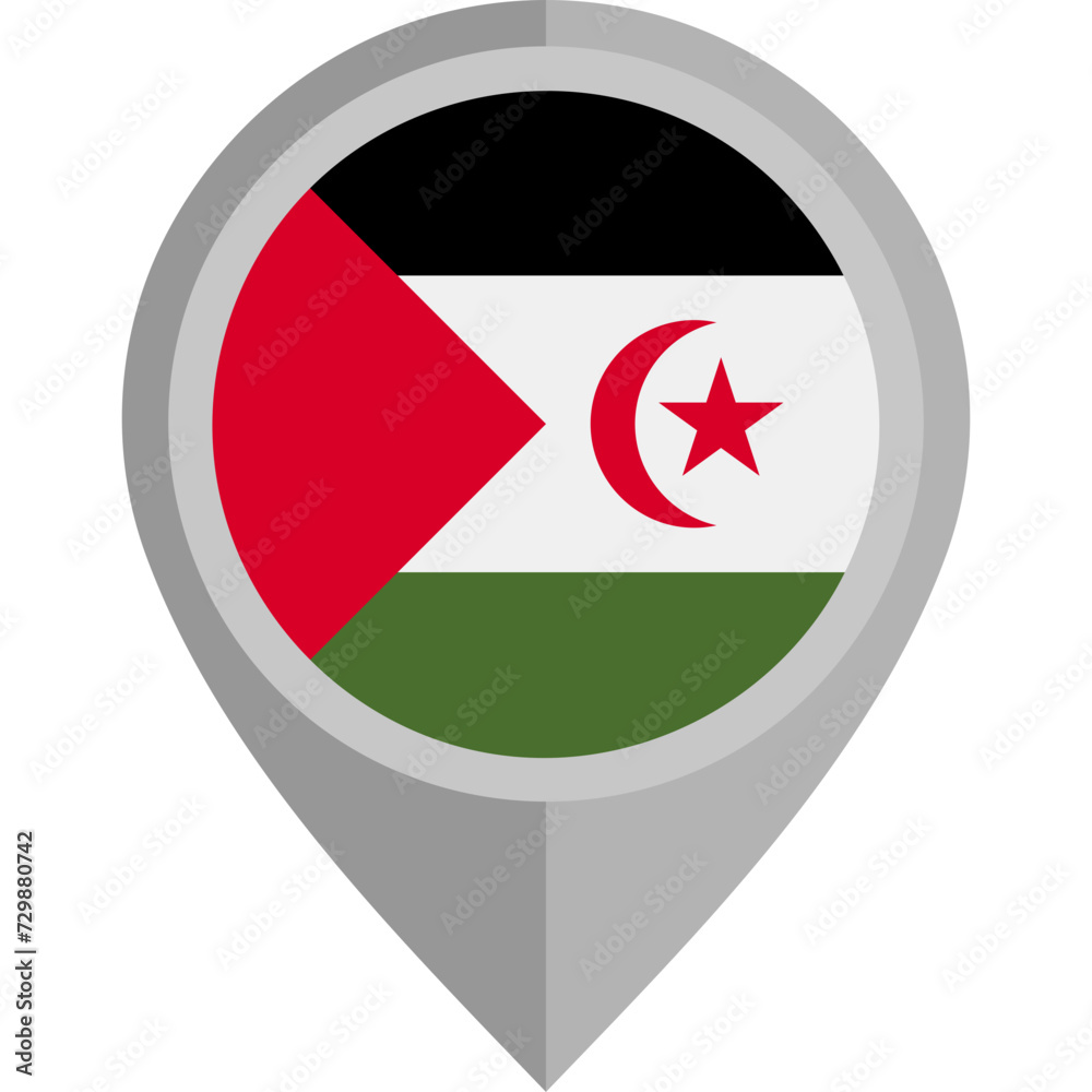 Sahrawi Arab Democratic Republic: Sahrawi Flag, Black, White, Red ...