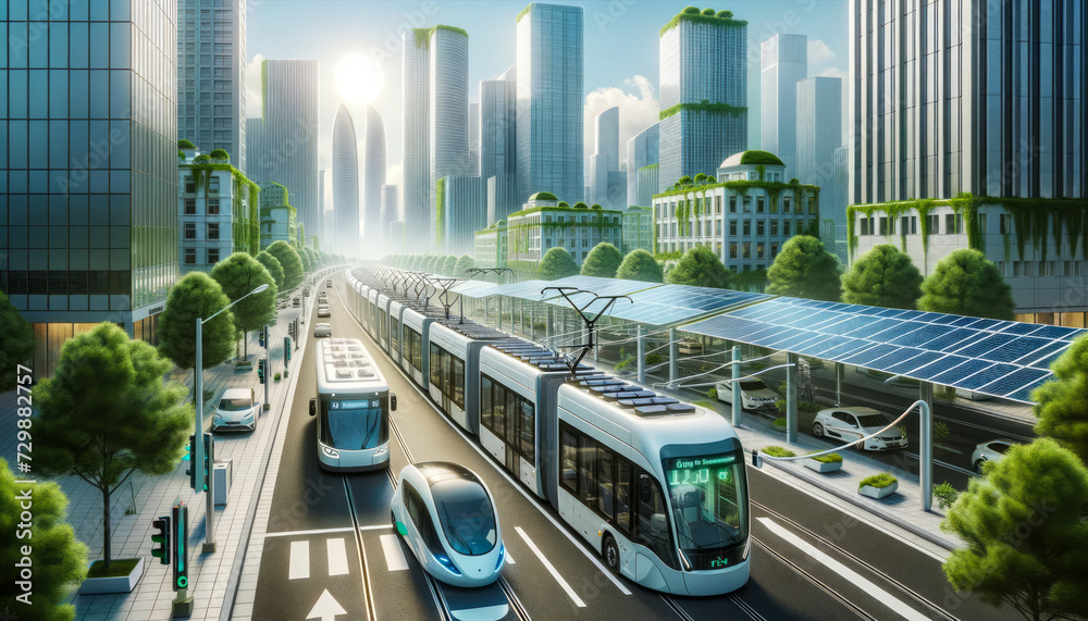 Green Transit Revolution: Electric Buses and Solar-Powered Trams Pave ...