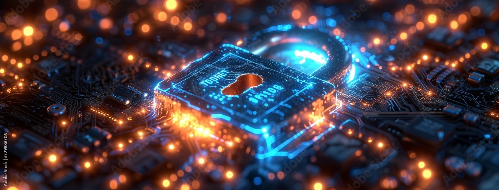 Neon Security A Glowing Encryption Key for the Digital Age Generative ...