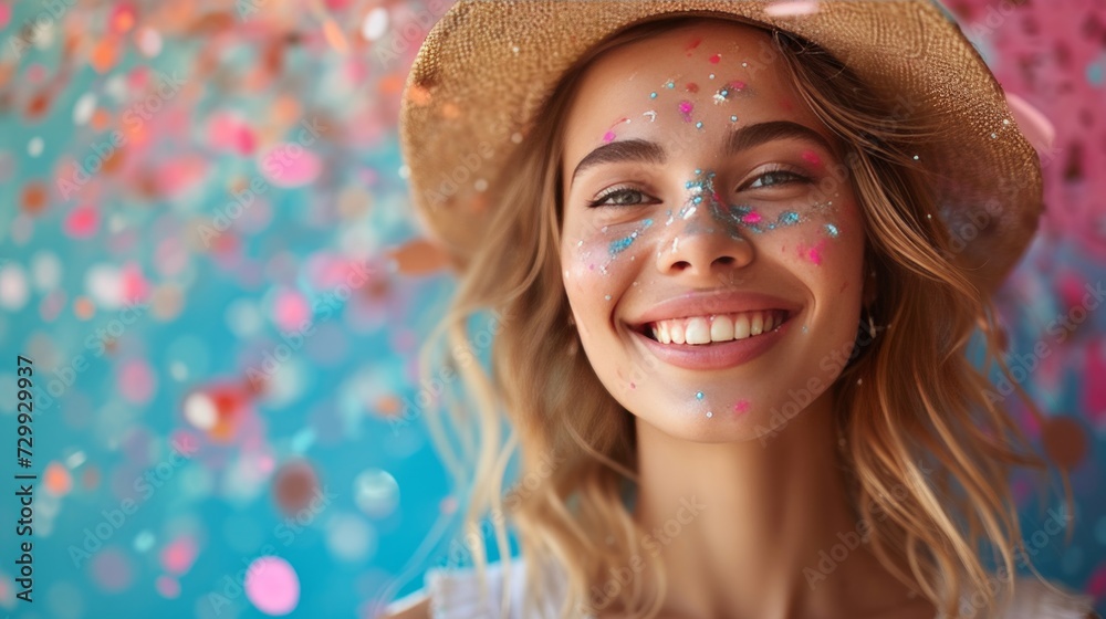 Optimistic Event Planner: A budding event planner radiates positivity ...