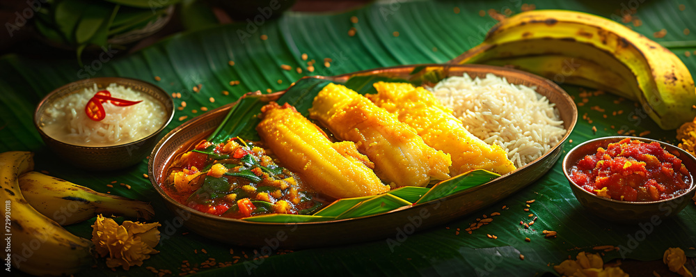 Assorted indian food set on dark background. Bowls and plates with ...