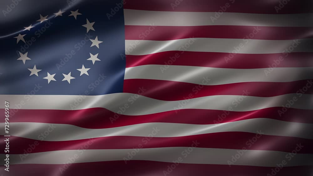 Betsy Ross Flag, first official American flag with core American values ...