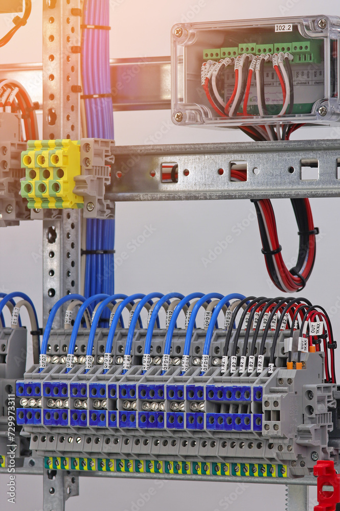 Electrical pass-through terminals for connecting copper mounting wires ...